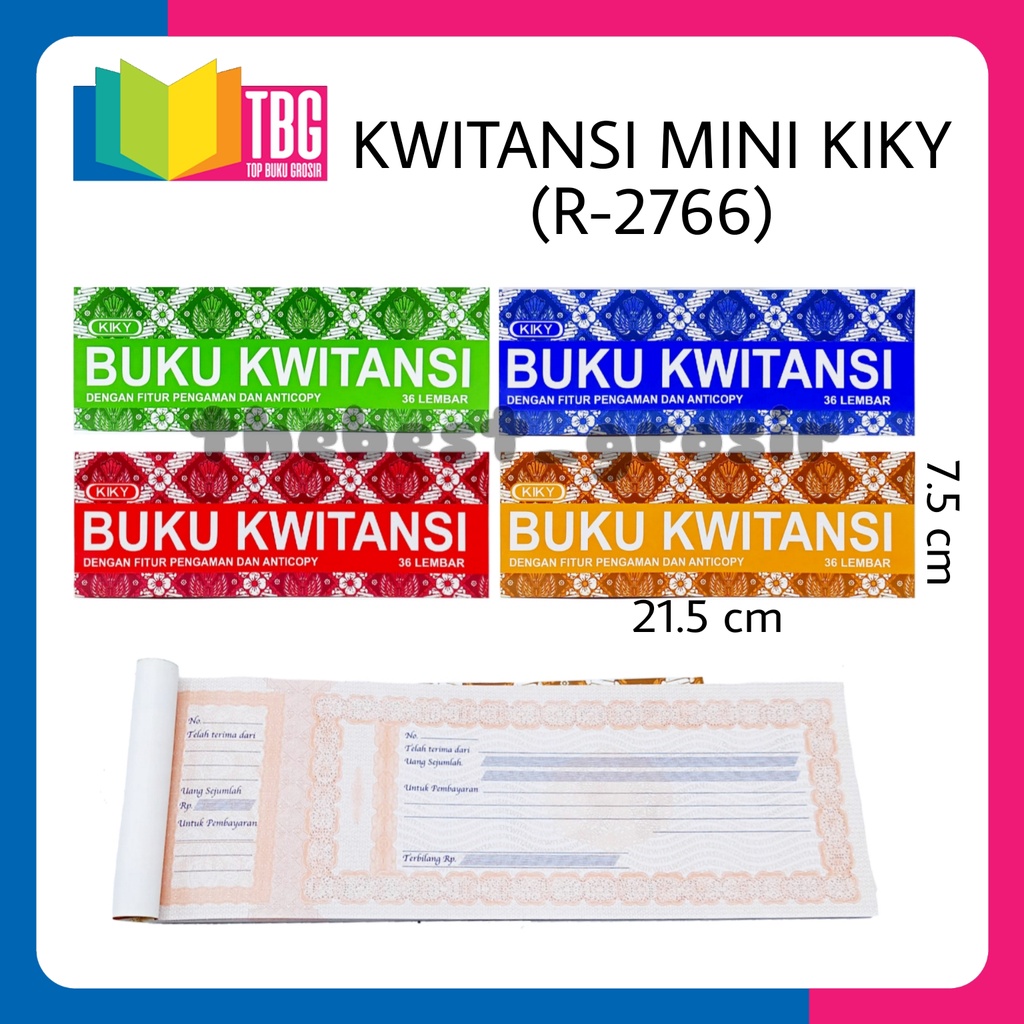 1pcs (36 Sheets) MINI Receipt / MINI Receipt/Payment Proof (R-2766 ...