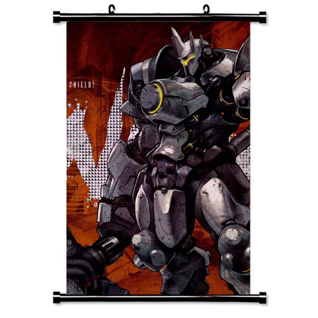 Overwatch Reinhardt Robot Hammer Wallpaper Wall Decor Ready for ...