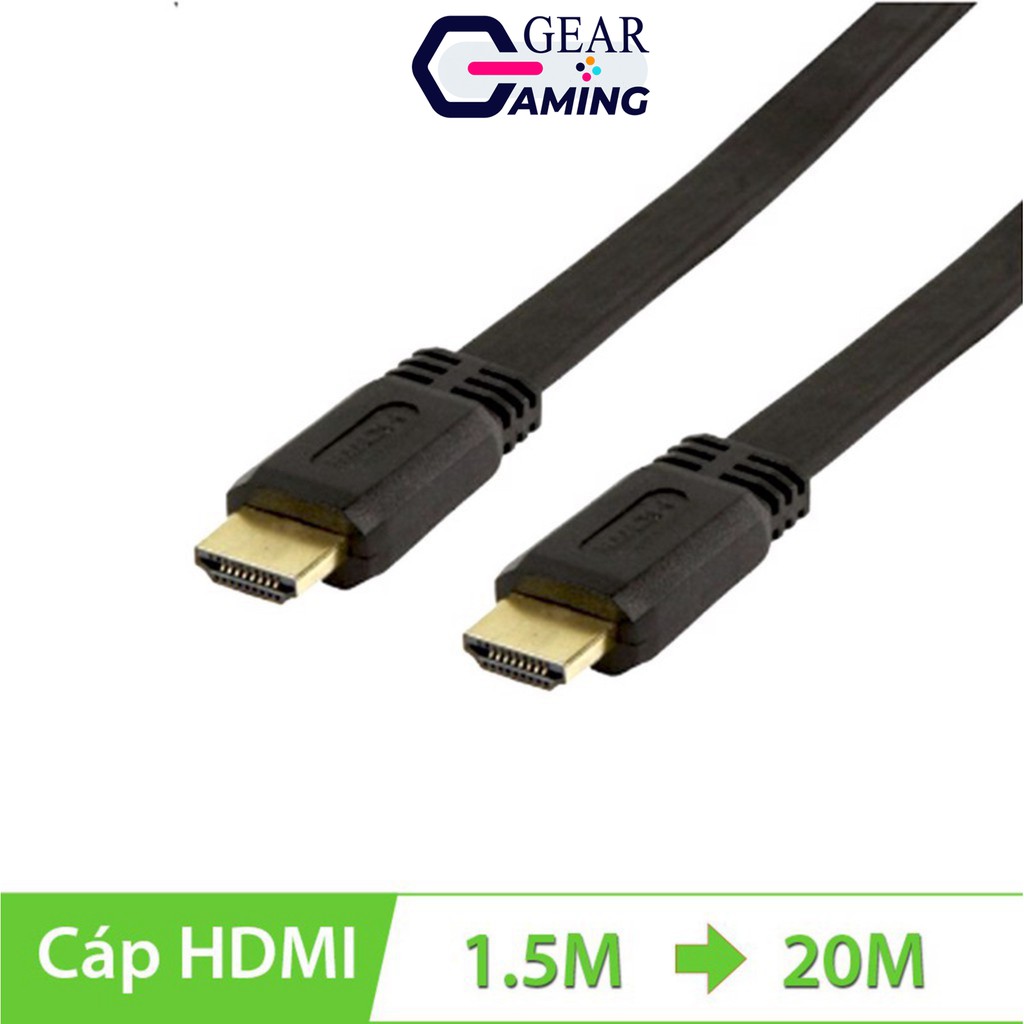 Hdmi cable - 5 meter HDMI cable - Black, flat type - Full HD - [Genuine ...