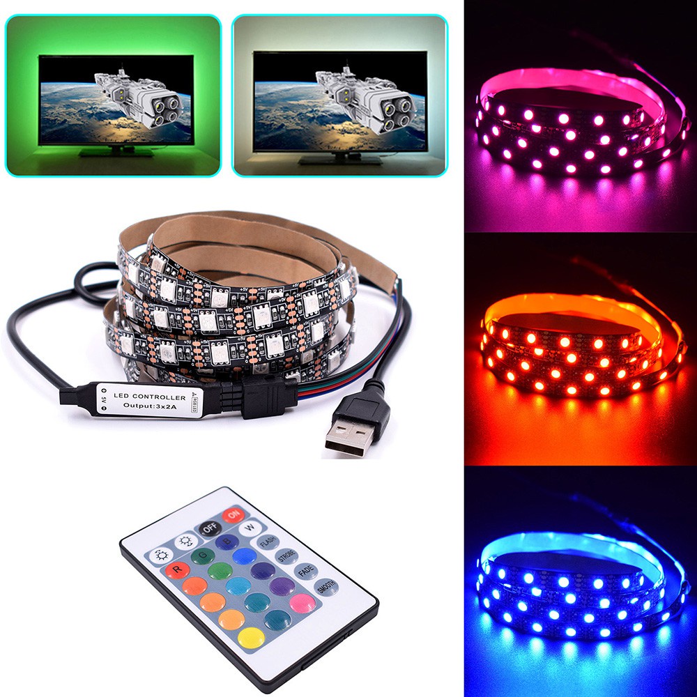 LED Strip Light 5V USB SMD5050 LED TV Background Lighting LED Strip 1M ...