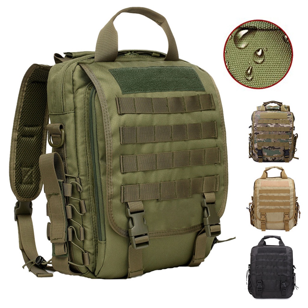 Laptop Tablet Bag, Military Tactical Molle Backpack, Waterproof Hiking ...