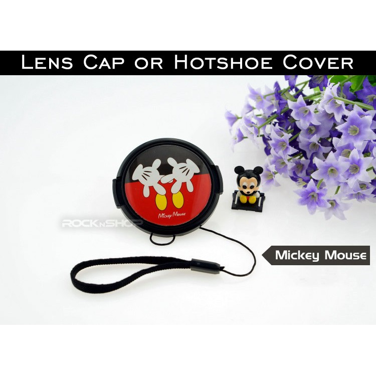 Mickey Mouse Cartoon Lens Cap and Hot Shoe Cover | Shopee Philippines