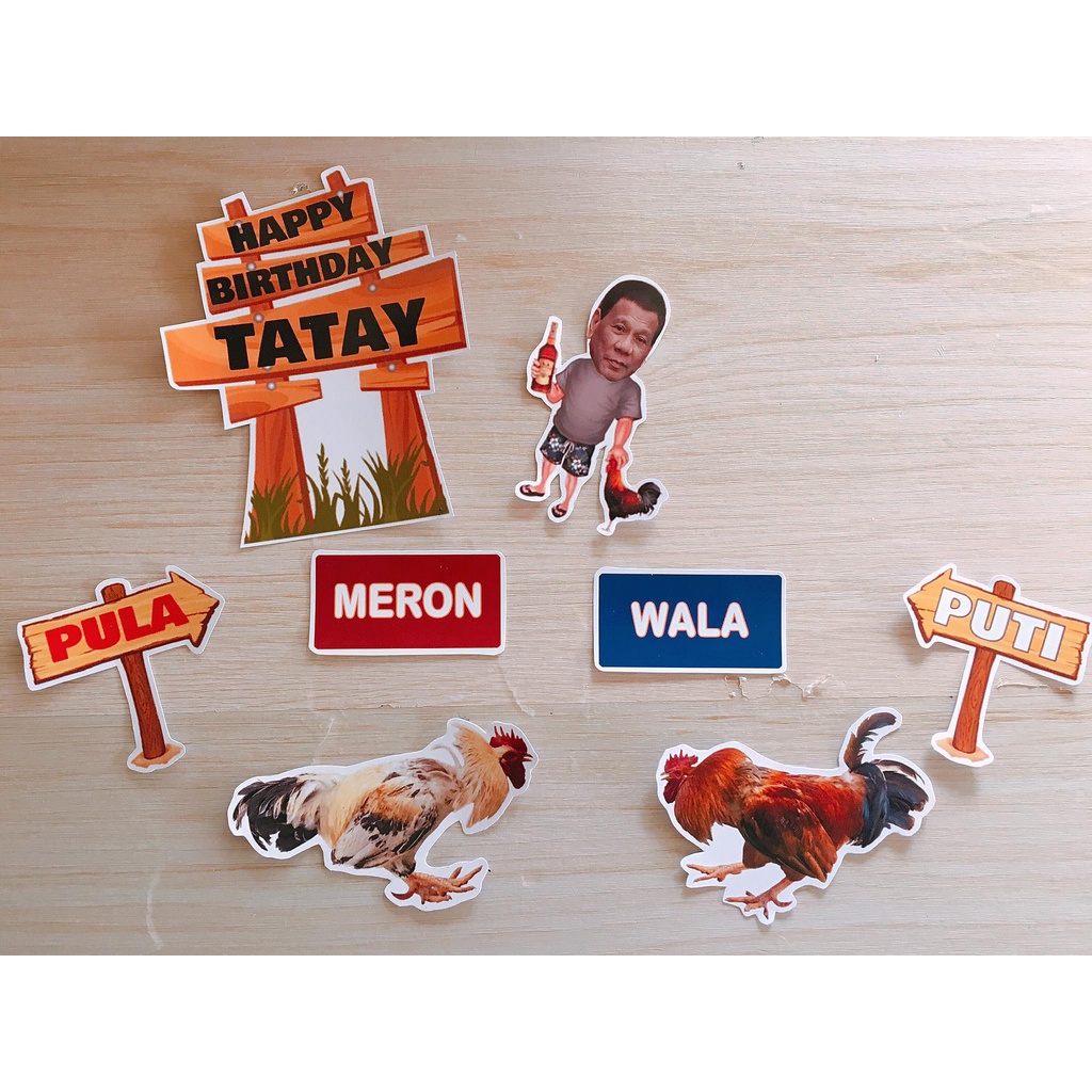 TALPAK Sabong Personalized Cake toppers! Free to add picture, name ...