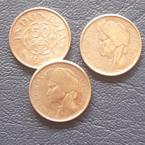 Ancient 50 cent coin in Diponegoro State | Shopee Philippines