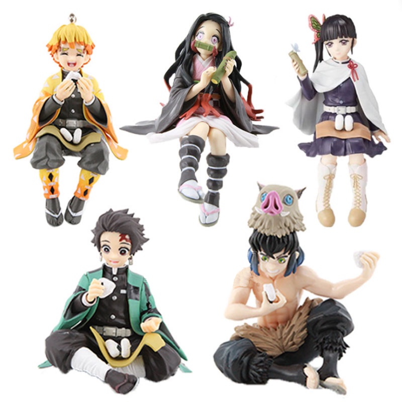 Demon Slayer Kimetsu No Yaiba Action Figure Tanjirou Nezuko Inosuke ...
