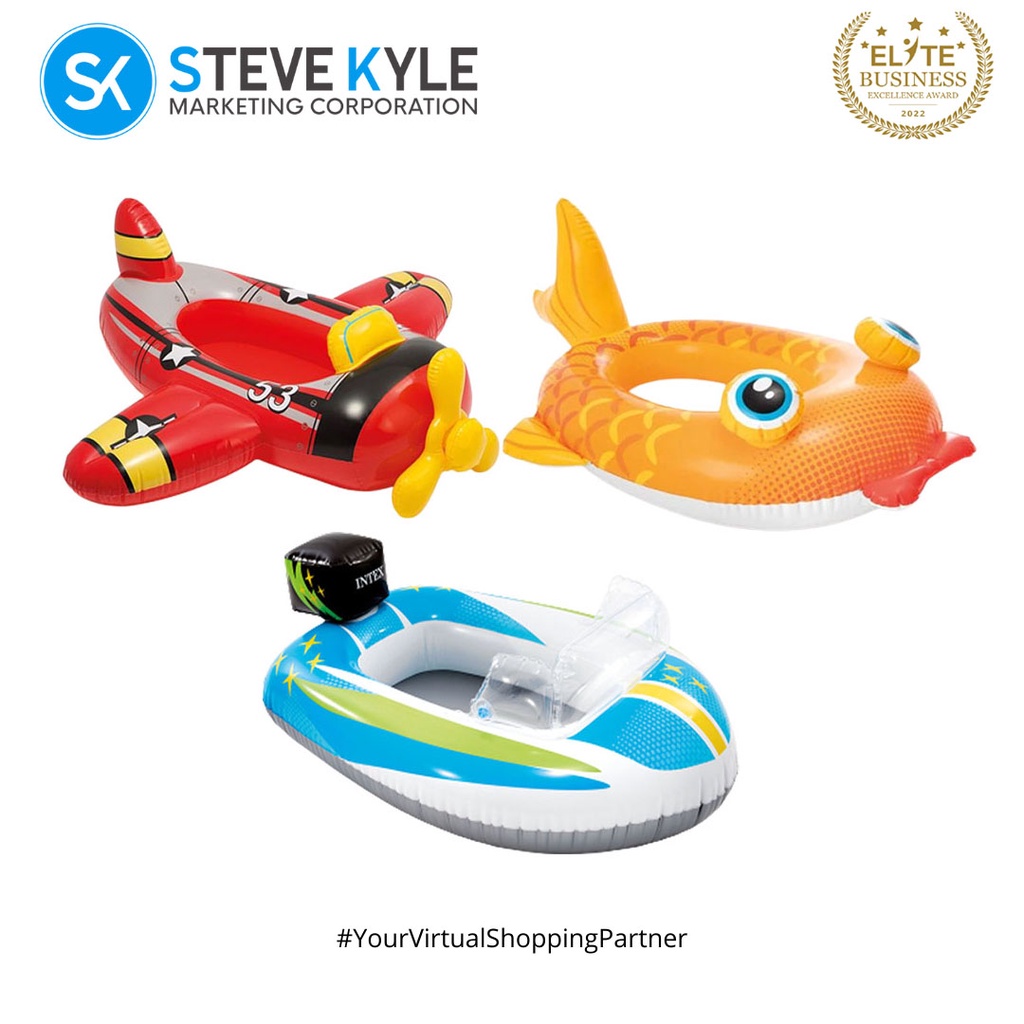 Intex Inflatable Pool Cruiser Cute Design Floater for Kids Outdoor Fun ...