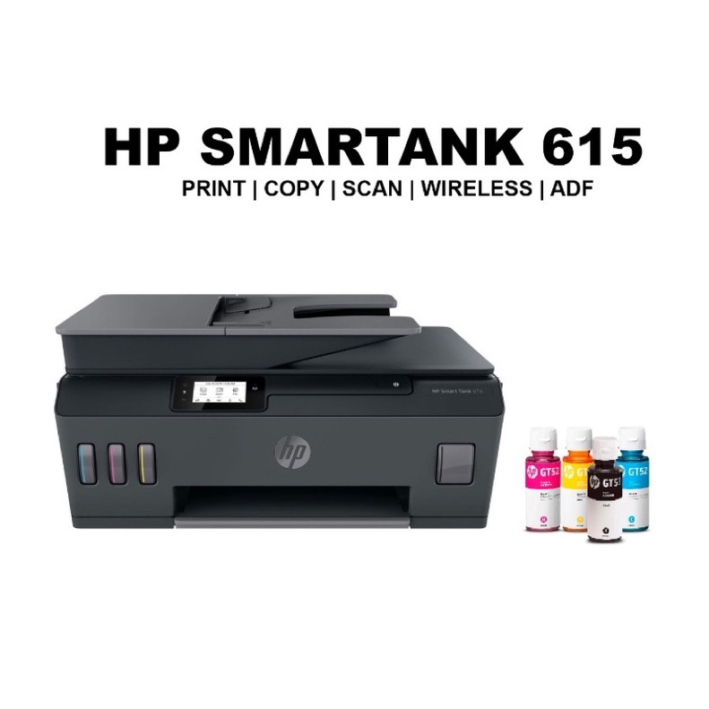 Printer HP 615 Smart Ink Tank (print, copy, scan, ADF, fax, with wifi ...