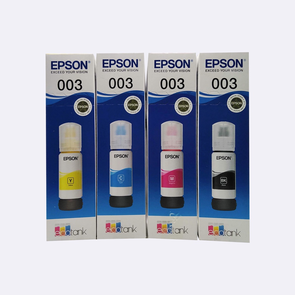 003 EPSON Ink C/M/Y/BK 65ml ORIGINAL INK FOR L3110 3210 3158 3250 3256 ...