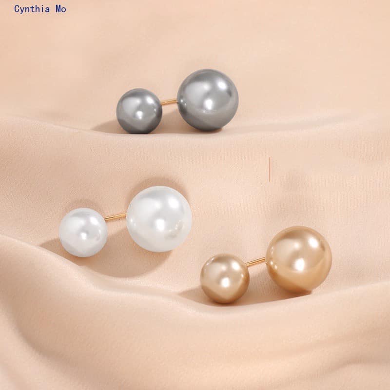 Brooch Pearl Looper Fashion Double-Headed Waist Pin Pants Buckle Pearl ...