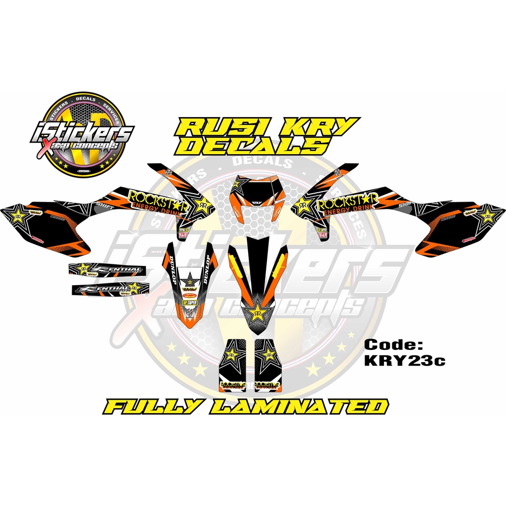 Rusi KRY 150/200 Full Decals Laminated KRY23 | Shopee Philippines