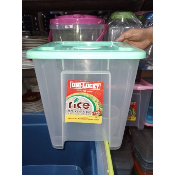 UNILUCKY RICE CONTAINER/BOX 7KG | Shopee Philippines