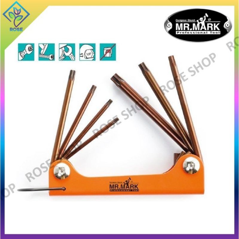 MR.MARK 7PCS FOLDING TYPE STAR KEY TOOL (MK-TOL-3502M) | Shopee Philippines