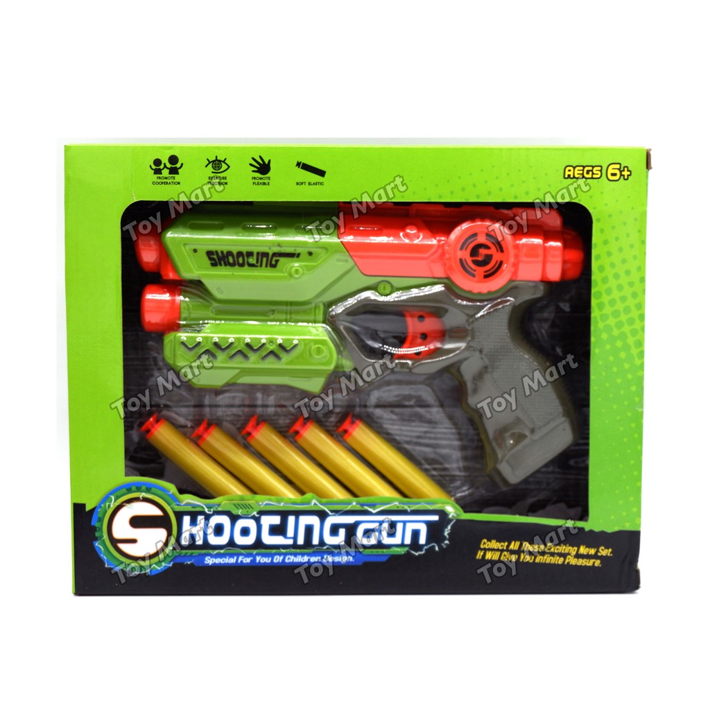 NEW Shooting Soft Bullet Pistol NF Gun Soft Bullet Blaster w/ Soft Dart ...