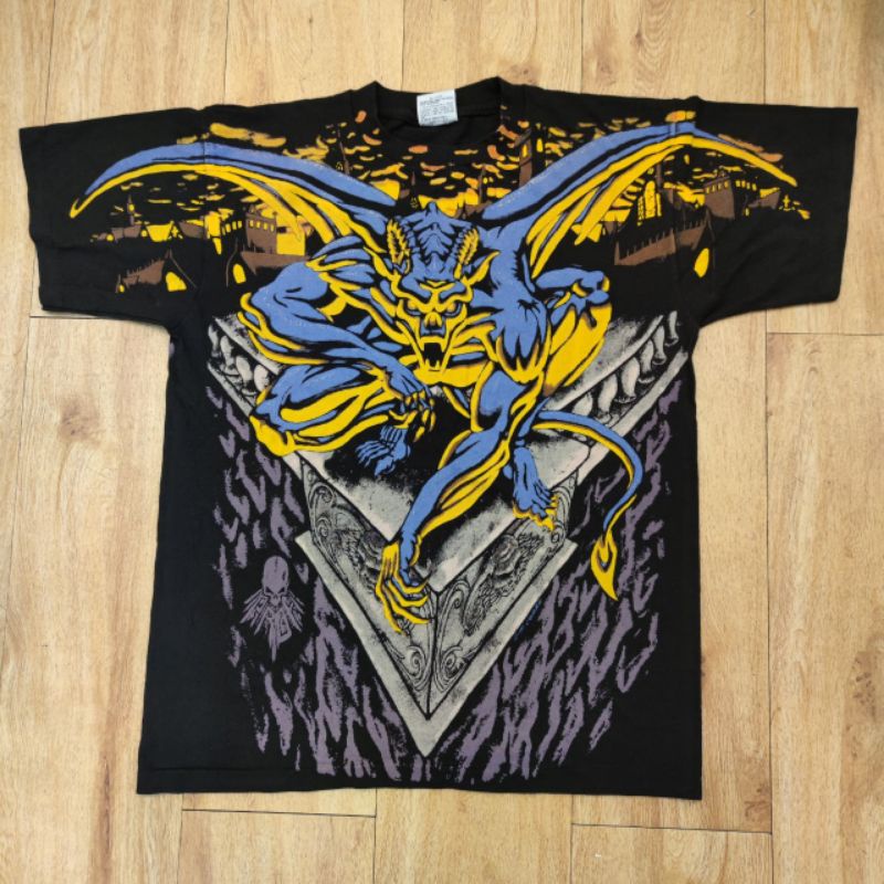 GARGOYLE LIQUID BLUE OVERPRINT Screen Work Sink Color Bite Shirt Band ...