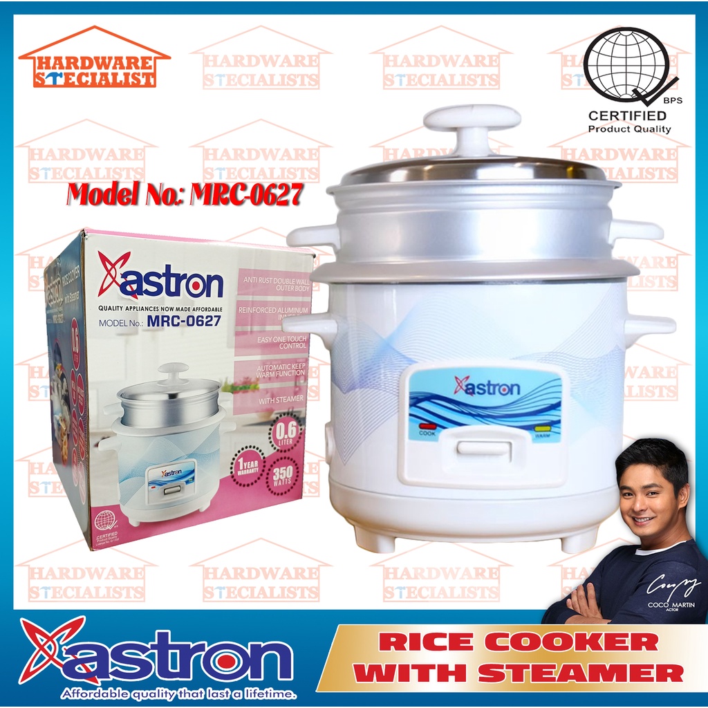 Astron Rice Cooker with Steamer 0.6 Liter MRC-0627 Original Authentic ...