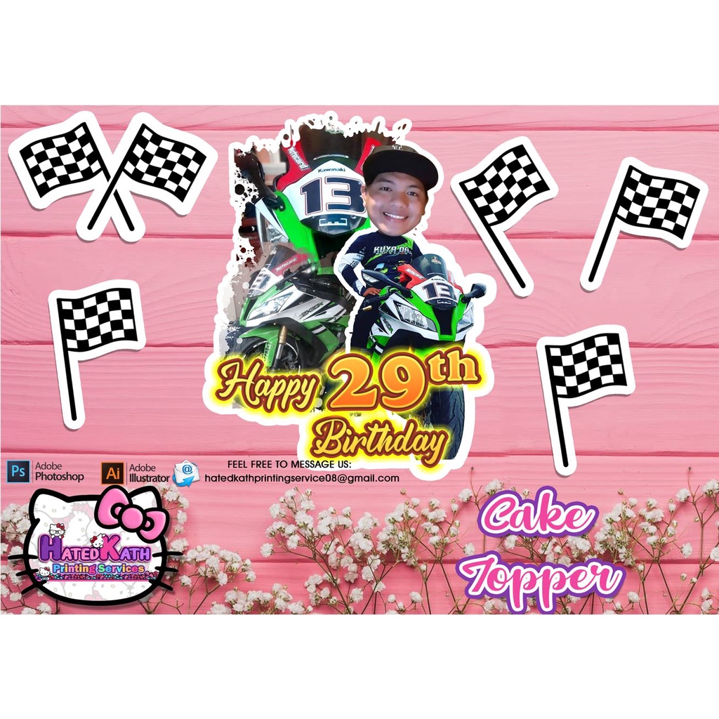 Customize Cake topper racer | Shopee Philippines