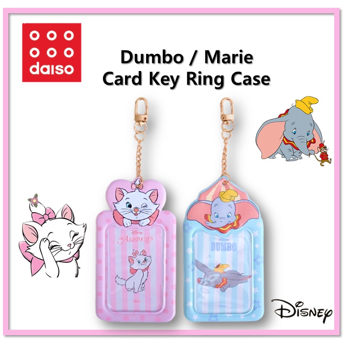 [DAISO KOREA] Dumbo / The AristoCats Marie Card Key Ring Case | Shopee ...