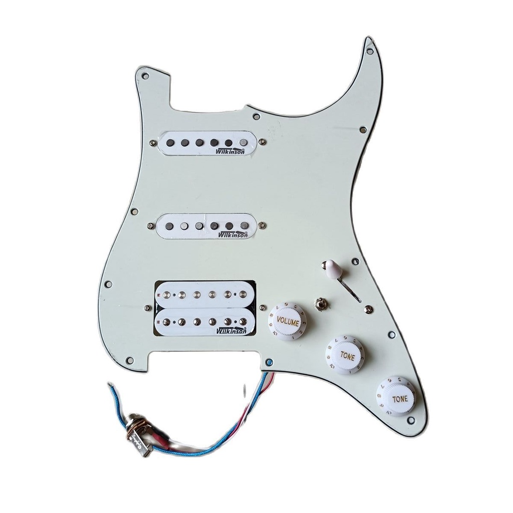 SSH Prewired Strat Guitar Pickguard Set Multifunction Switch White ...