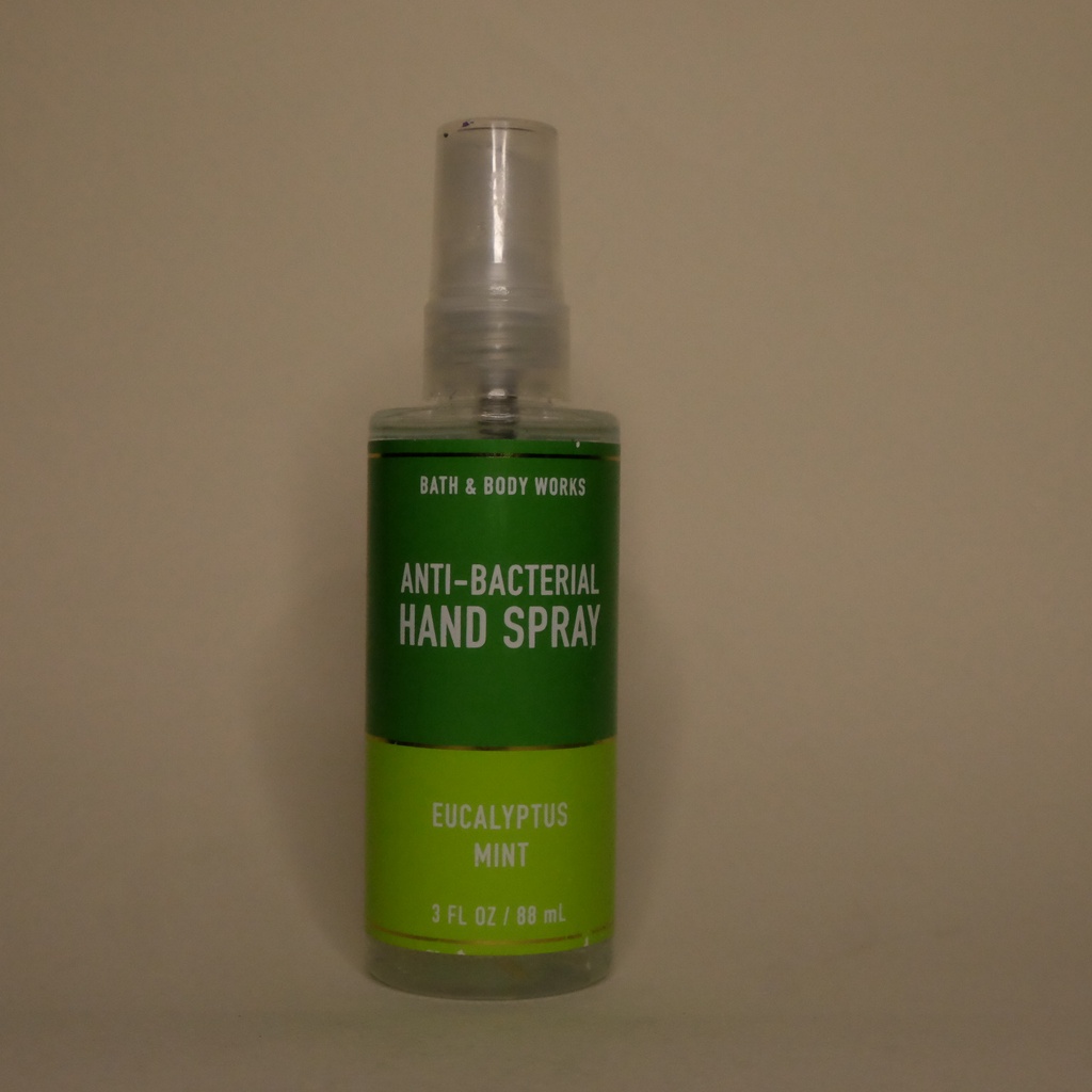 Bath & Body Works Anti-Bacterial Hand Spray Eucalyptus Mint 3 Fl Oz ...