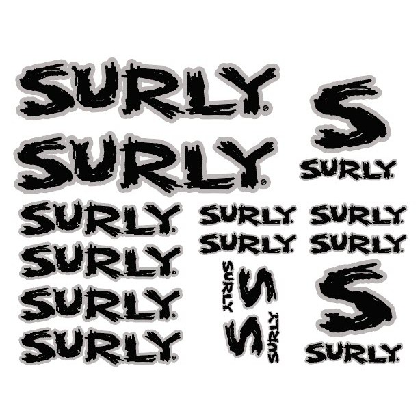 SURLY BIKE DECALS SET - High Quality Laminated Vinyl Stickers | Shopee ...