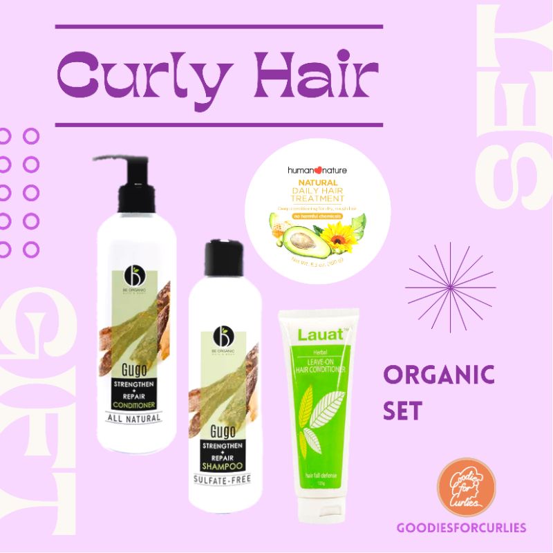 Goodies For Curlies CGM Set Organic Curly Girl Method | Shopee Philippines