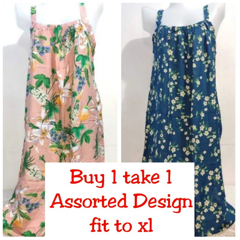 XL BIG SIZE SPAGHETTI STRAP DUSTER WITH POCKET BUY 1 TAKE 1 | Shopee ...