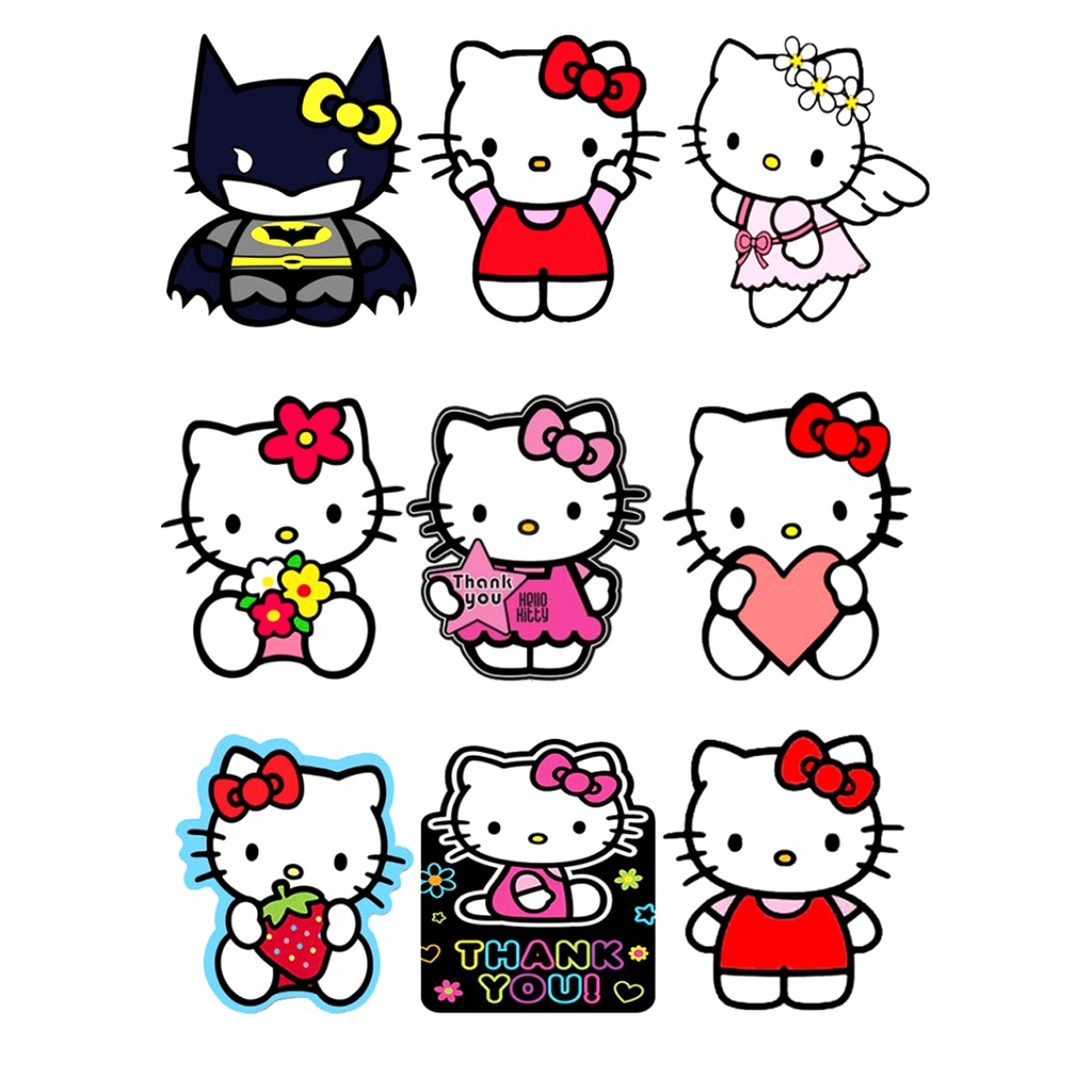 Hello Kitty Sticker Decal Stickers Vinyl Waterproof Fadeproof h03 ...