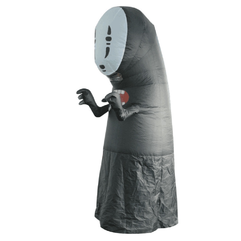 Faceless Inflatable Suit Funny Horror Cosplay Costume Black | Shopee ...