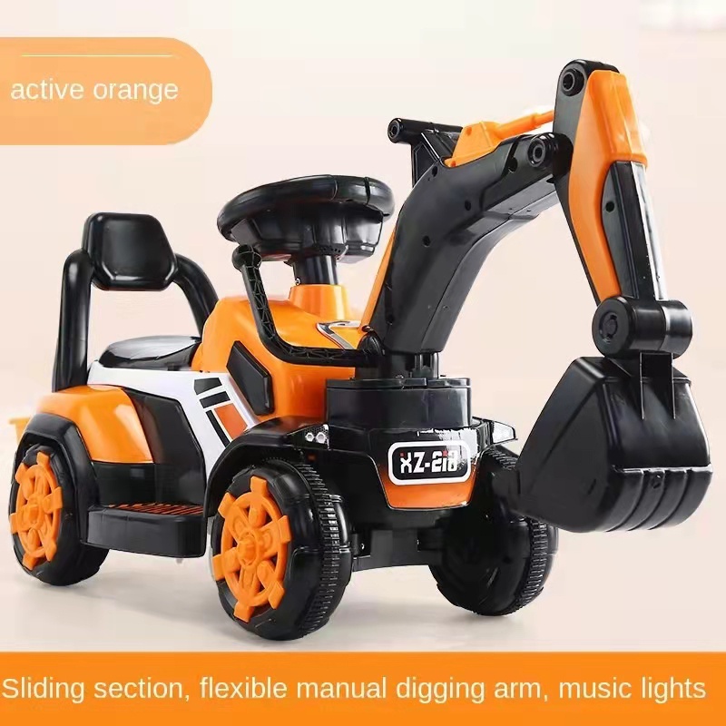 COD Kids can ride a fully automatic electric excavator four-wheel toy ...