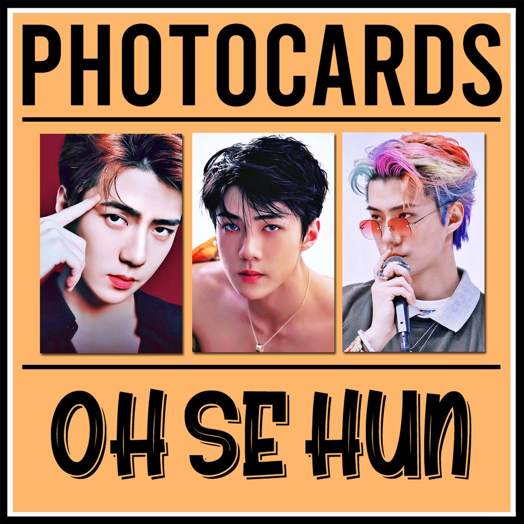 EXO Oh Se Hun Photocards (400 gsm) | Shopee Philippines