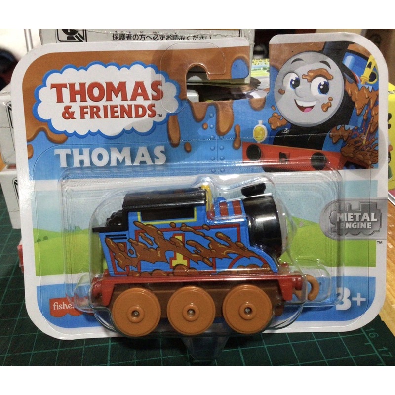 Thomas and Friends Metal Engine Push Along “Thomas with mud splat” toy ...