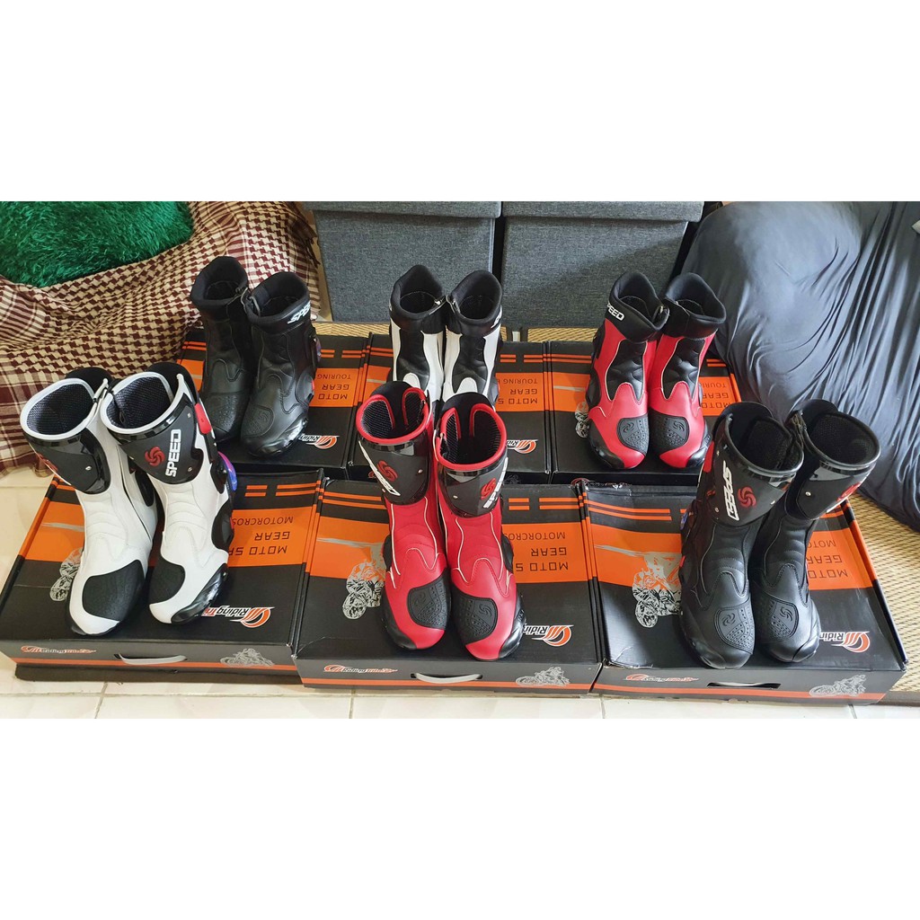 Speed Hi-Cut Racing Boots | Shopee Philippines