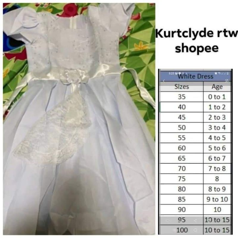 White Dress for Communion,graduation FREE belo | Shopee Philippines