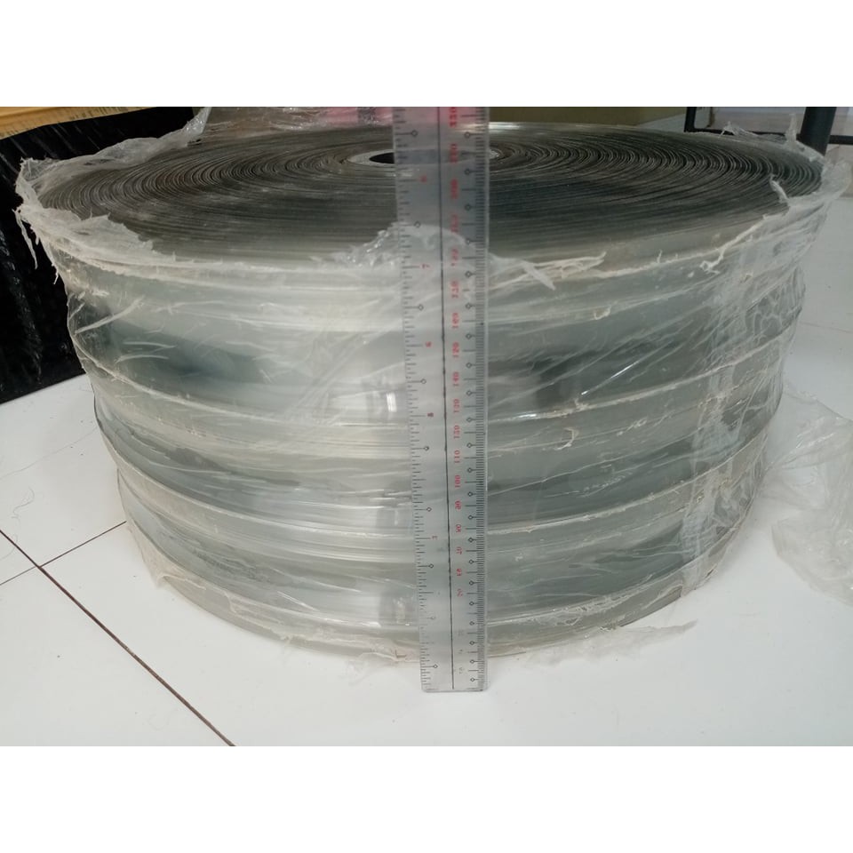 PVC Plastic Curtain Clear With Rib 185mmW x 2mm thick x 45mL | Shopee ...