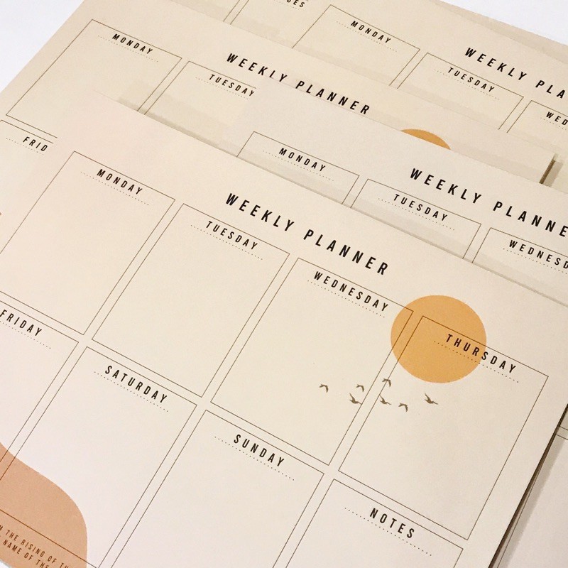 Weekly Planner with 52 leaves | Shopee Philippines