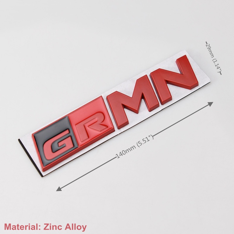 3D Car Emblem Sticker GR SPORT Front Hood Grille & Rear Trunk ...