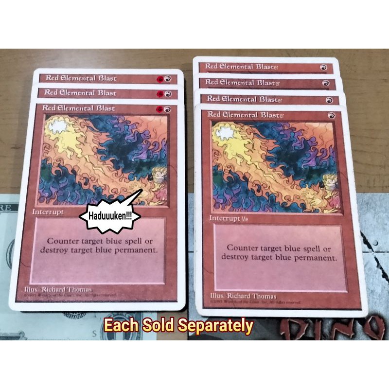 Magic: The Gathering(MTG) Card Red Elemental Blast 3/4th Edition ...