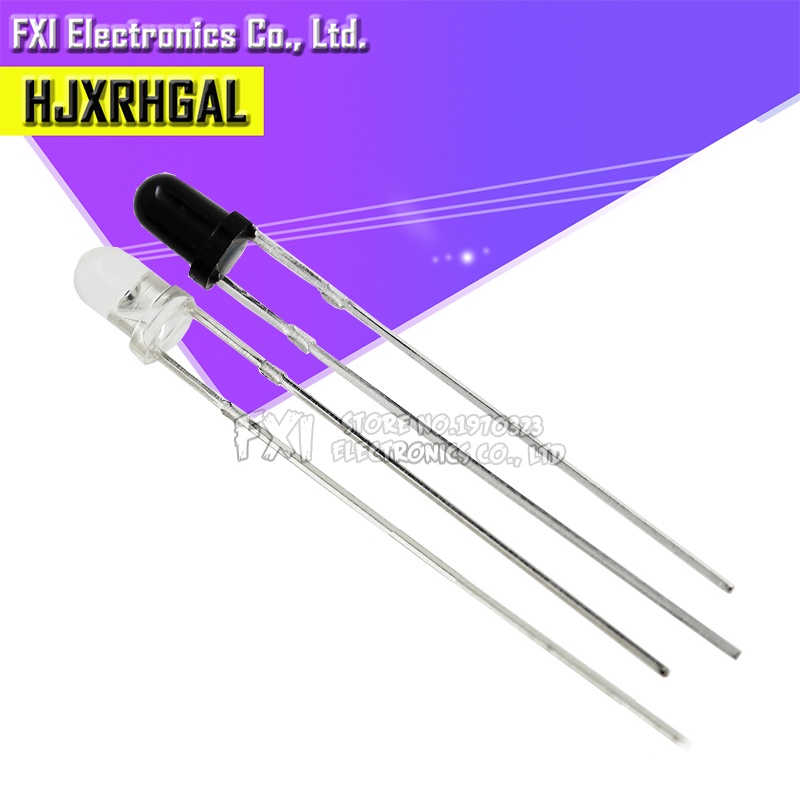 50pair 100PCS 3mm 940nm LED infrared emitter and IR receiver diodes ...
