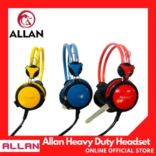 Allan Heavy Duty Gaming Headset With Mic Watch TV/ Listen Music Headset ...