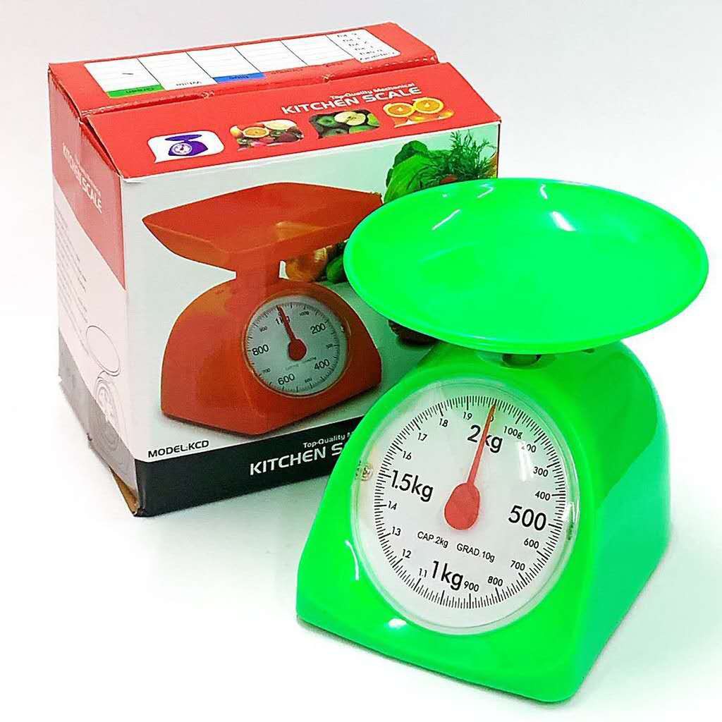 【KH】 Large Capacity Plastic Analog Food Weighing Scale 2g, Manual ...