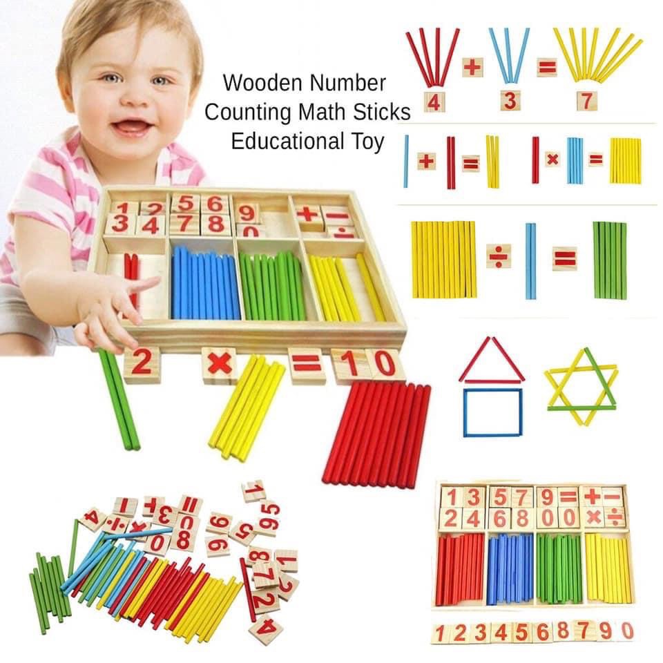 Montessori Mathematical Intelligence Count Stick Preschool Educational ...