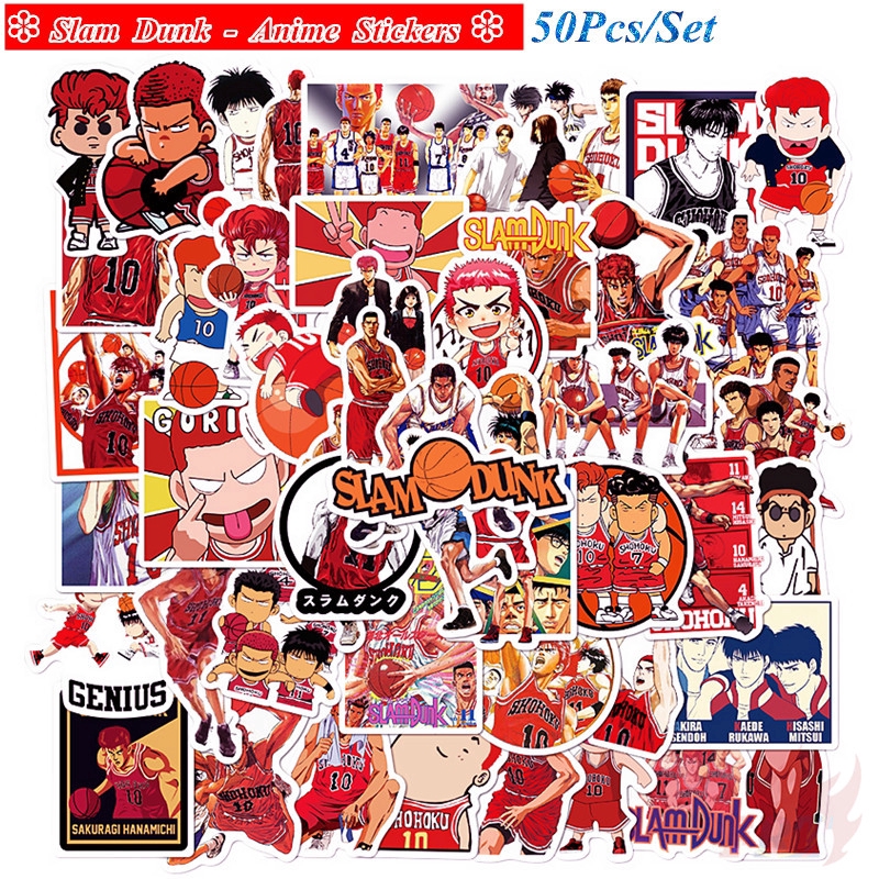Slam Dunk - Series 03 Anime Sakuragi Hanamichi Kaede Rukawa Stickers ...