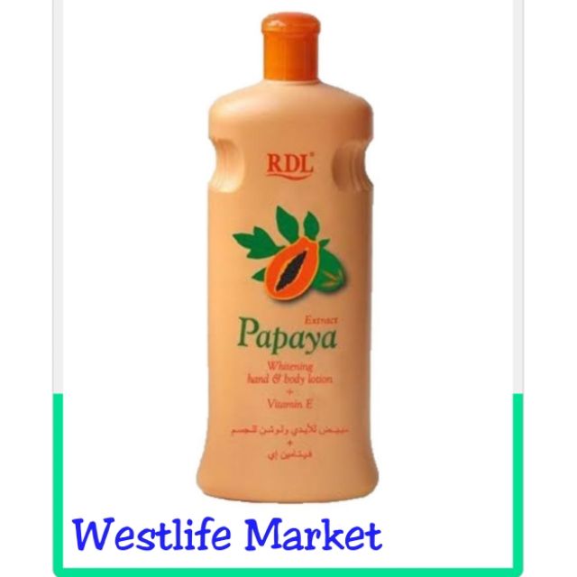 Imported RDL Papaya Whitening Hand & Body Lotion 600ml | Shopee Philippines