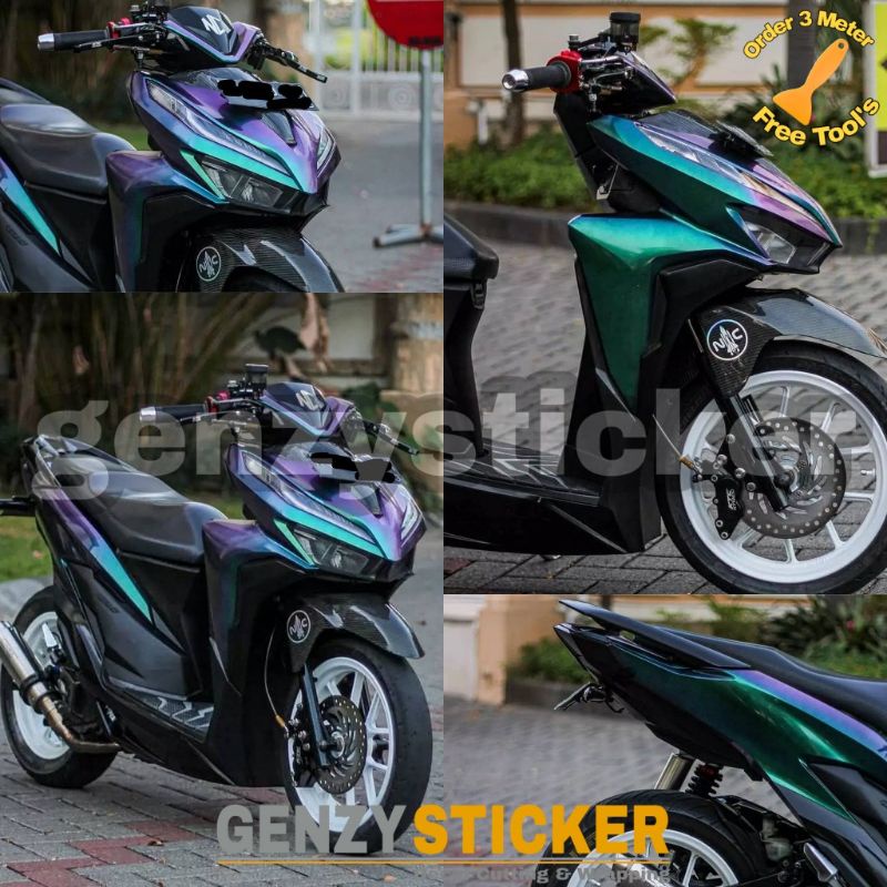 Scotlet chameleon sticker glossy scotlite chameleon sticker | Shopee ...
