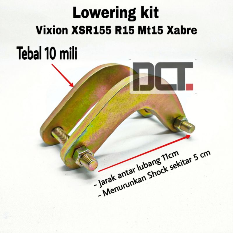 LOWERING KIT R15 V1 V2 V3 XSR155 XABRE MT15 VIXION SHORTER | Shopee ...