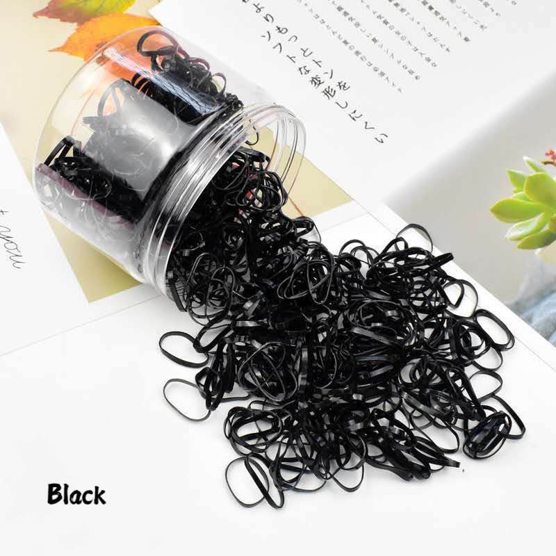 500 Pcs/box Disposable Rubber Band Sanrio Colorful Small Elastic Hair ...