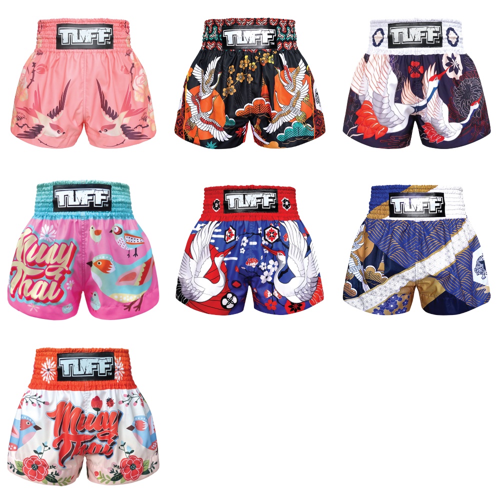 Boxing Sparring Shorts Muay Thai TUFF Bird Pattern | Shopee Philippines