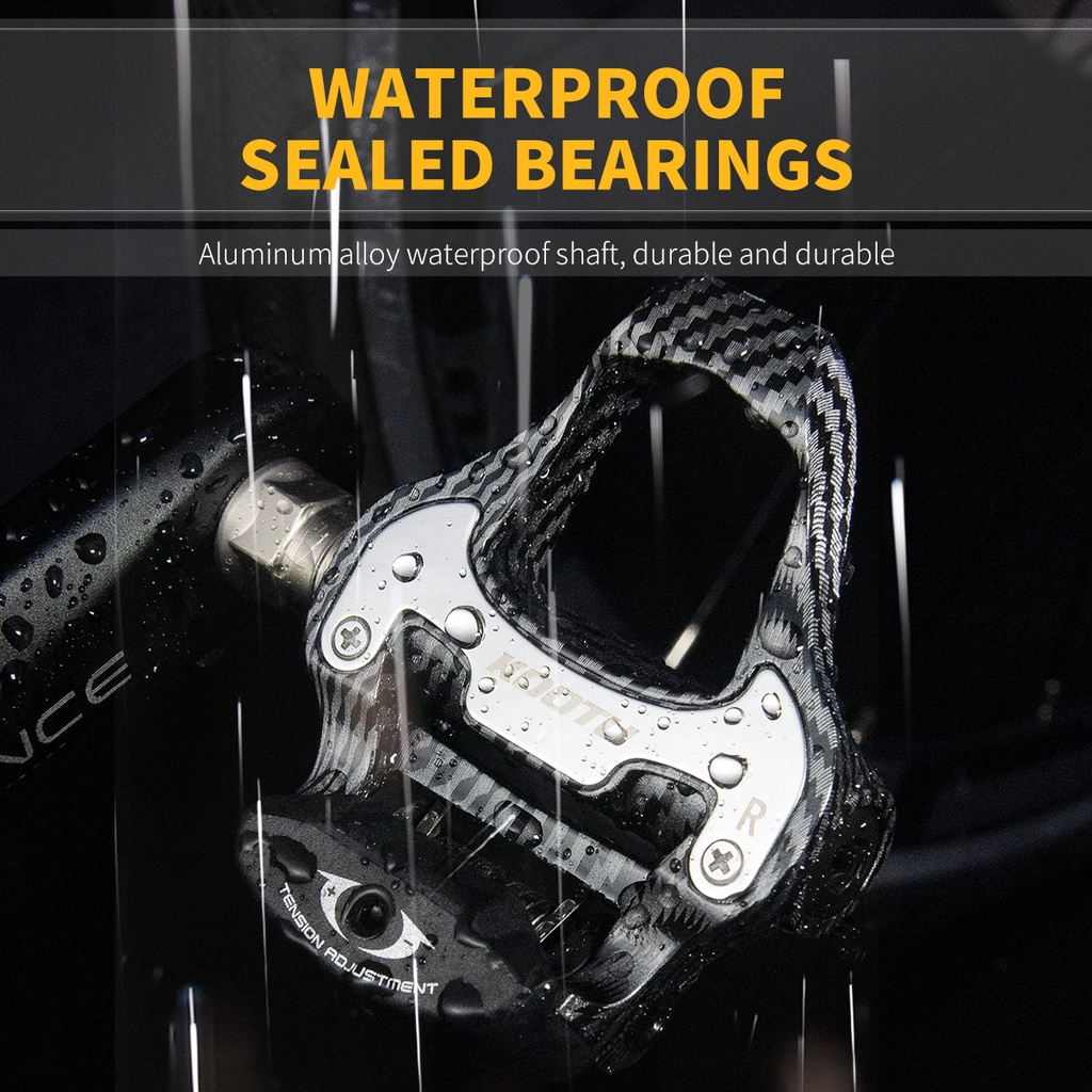 racework Carbon Clip Road Pedals Suitable for LOOK KEO/shimano SPD Self ...