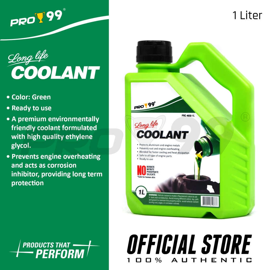 PRO-99 Long Life Car Radiator Coolant Green 1L Pro99 PRC-4032-1 | Shopee Philippines