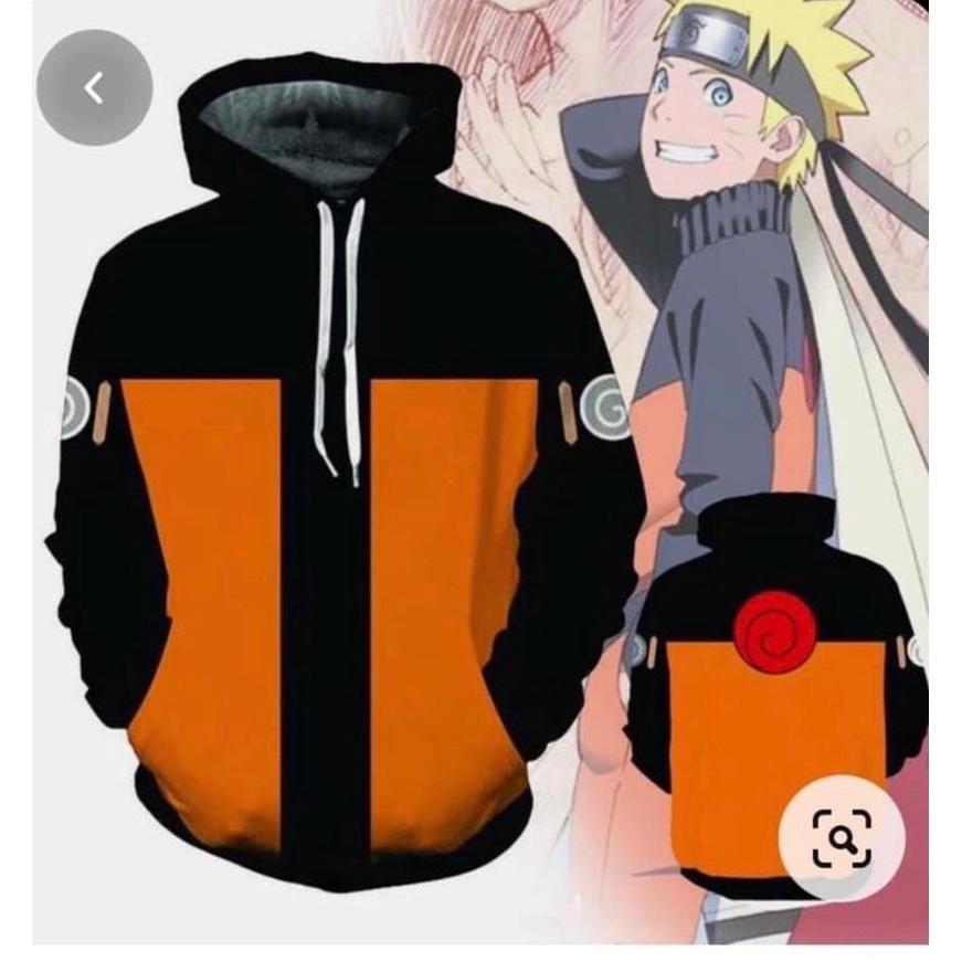 NARUTO hot anime 3D print hoodie jacket for men | Shopee Philippines